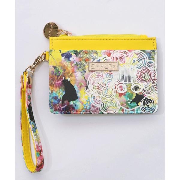 ZOZO問い合わせ番号:104174294ショップ:ScoLar，スカラーブランド:ScoLar，スカラー商品名:SC80-10：黒ネコ×スカラーちゃん 花柄フラグメントケースカテゴリ:財布/小物>パスケースブランド品番:SC80-1...