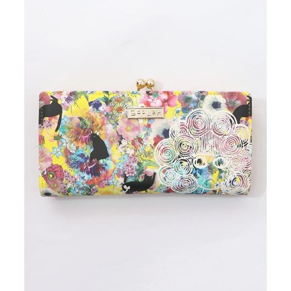 ZOZO問い合わせ番号:104174374ショップ:ScoLar，スカラーブランド:ScoLar，スカラー商品名:SC80-12：黒ネコ×スカラーちゃん 花柄長財布カテゴリ:財布/小物>財布ブランド品番:SC80-12素材:合成皮革原...