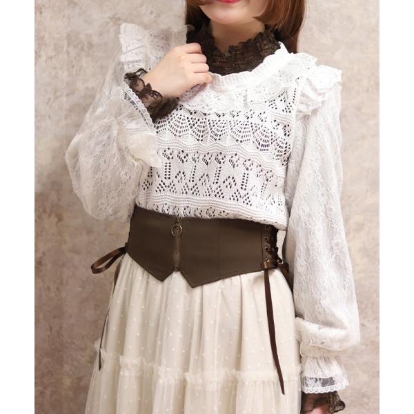 ZOZO問い合わせ番号:104174701ショップ:axes femme，アクシーズファムブランド:axes femme，アクシーズファム商品名:レース編みニットカテゴリ:トップス>ニット/セーターブランド品番:CI131X03素材:...