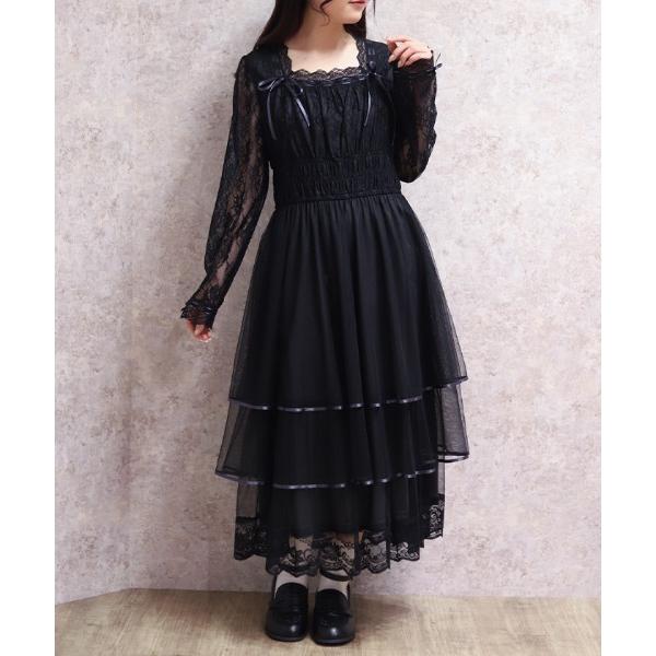 ZOZO問い合わせ番号:104174706ショップ:axes femme，アクシーズファムブランド:axes femme，アクシーズファム商品名:レースティアードチュールＯＰカテゴリ:ワンピース/ドレス>ワンピースブランド品番:CI3...