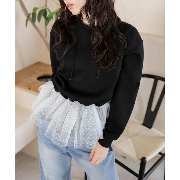 『タイムセール実施中』ZOZO問い合わせ番号:104174831ショップ:SUGAR BISKET，シュガービスケットブランド:AMELY，エミリー，SUGAR BISKET，シュガービスケット商品名:ドットチュール ドッキングペプラムトッ...