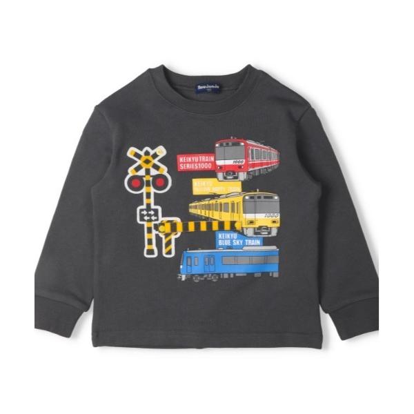 ZOZO問い合わせ番号:104174895ショップ:こどもの森e-shop，コドモノモリイーショップブランド:moujonjon，ムージョンジョン商品名:【WEB限定】京急電車仕掛け付裏毛トレーナーカテゴリ:トップス>スウェットブラン...