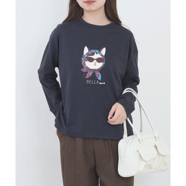 『タイムセール実施中』ZOZO問い合わせ番号:104174914ショップ:FUNALIVE，ファンアライブブランド:Quelle Chance，ケルシャンス，FUNALIVE，ファンアライブ商品名:スカーフ猫 長袖Tシャツカテゴリ:トップス...