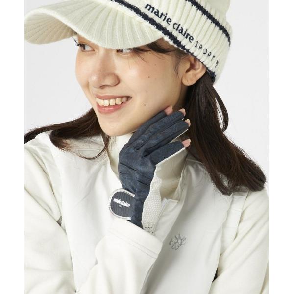 ZOZO問い合わせ番号:104174924ショップ:Karlas，カルラスブランド:marie claire，マリ・クレール商品名:marie claire GOLF/マリクレール ゴルフ ゴルフウェア フィット 指先無し 両手グローブカテ...