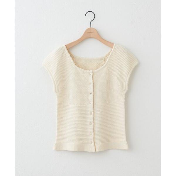 ZOZO問い合わせ番号:104175282ショップ:DISCOAT，ディスコートブランド:DISCOAT，ディスコート商品名:【umm.】スカラップフリルノースリーブカテゴリ:トップス>ニット/セーターブランド品番:DCU106110...