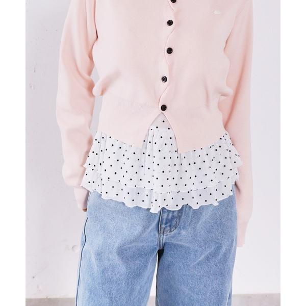 ZOZO問い合わせ番号:104175429ショップ:archives，アルシーヴブランド:archives，アルシーヴ商品名:ドットアソートシアーフリルカットＴＯＰＳカテゴリ:トップス>Tシャツ/カットソーブランド品番:261-150...