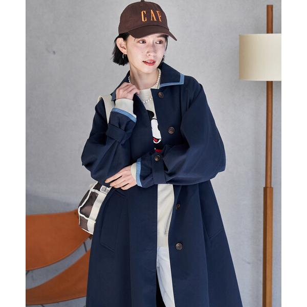 『タイムセール実施中』ZOZO問い合わせ番号:104175617ショップ:FREAK'S STORE，フリークスストアブランド:FREAK'S STORE，フリークスストア商品名:配色 ステンカラーコート/スプリング コートカテゴリ:ジャケ...