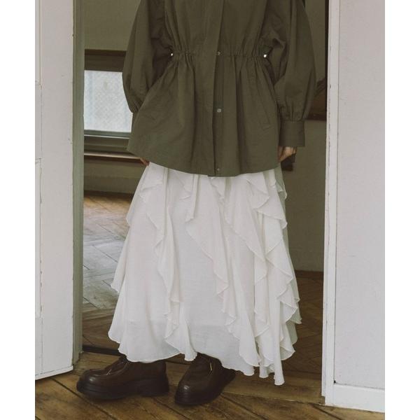 ZOZO問い合わせ番号:104175698ショップ:archives，アルシーヴブランド:archives，アルシーヴ商品名:エスカルゴラッフルスカートカテゴリ:スカート>スカートブランド品番:261-172-129-004カラー:ア...