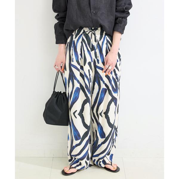 ZOZO問い合わせ番号:104175826ショップ:JOINT WORKS，ジョイントワークスブランド:B.C STOCK，ベーセーストック，Simplicite，サンプリシテ商品名:手洗い可 / アクアプリントタックバルーンパンツカテゴリ...