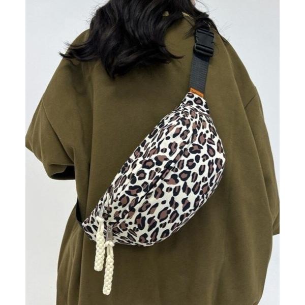 『タイムセール実施中』ZOZO問い合わせ番号:104175862ショップ:Ada.，エイダブランド:Beststore，ベストストア商品名:「手ぶらで身軽に」大容量レオパード柄ボディバッグ ウエストポーチ 男女兼用カテゴリ:バッグ>ボ...