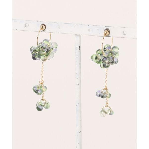 ZOZO問い合わせ番号:104175962ショップ:TONE，トーンブランド:tone，トーン商品名:【kiki＆yuyu】【2WAY】蝶々チェコガラスのチェーン付きクリップイヤリング(MA)カテゴリ:アクセサリー>イヤリングブランド...