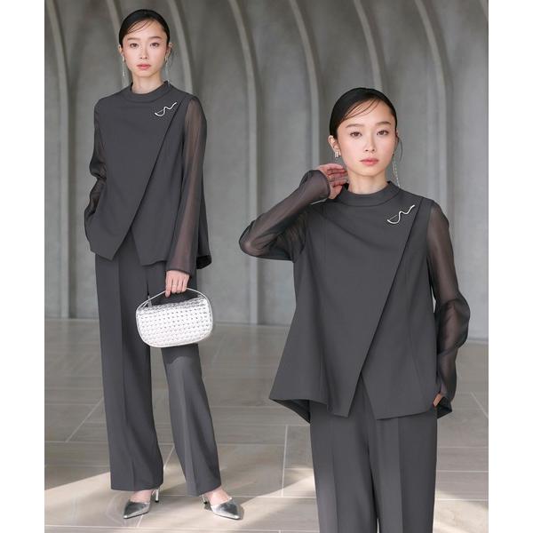 ZOZO問い合わせ番号:104176997ショップ:RUIRUE BOUTIQUE，ルイルエブティックブランド:RUIRUE BOUTIQUE，ルイルエブティック商品名:オケージョン 結婚式ドレス ｜ シアースリーブ トップス ＆ パンツ ...