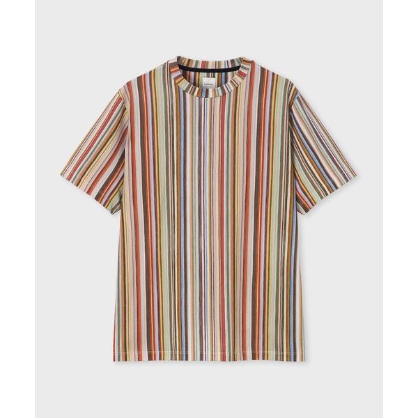 ZOZO問い合わせ番号:104177386ショップ:Paul Smith，ポール・スミスブランド:Paul Smith，ポールスミス商品名:Painted Signature Stripe” 半袖Tシャツ / 163505 919Tカテゴリ...