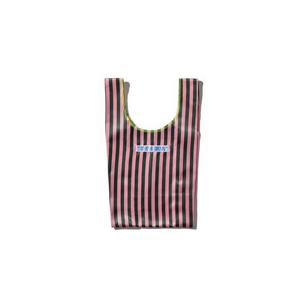 ZOZO問い合わせ番号:104177440ショップ:PUEBCO，プエブコブランド:PUEBCO，プエブコ商品名:SCHOOL TIE FABRIC SMALL BAG / Dark GreenxPinkカテゴリ:バッグ>エコバッグ/...