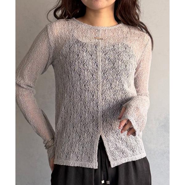 ZOZO問い合わせ番号:104177619ショップ:unit lab，ユニットラボブランド:&amp;g'aime，アンジェム商品名:【＆ｇ'aime 】ラッセルレーストップス Raschel Lace Topカテゴリ:トップス>Tシ...