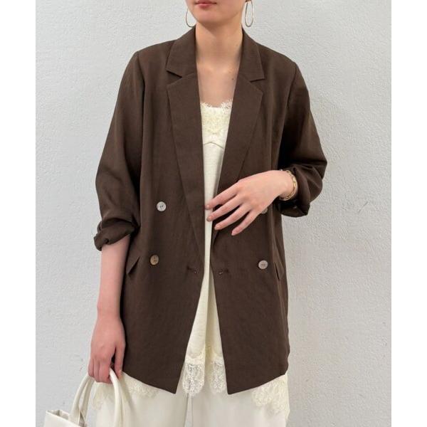 ZOZO問い合わせ番号:104177666ショップ:LOUNGEDRESS，ラウンジドレスブランド:LOUNGEDRESS，ラウンジドレス商品名:リネンライクシアージャケットカテゴリ:ジャケット/アウター>テーラードジャケットブランド...