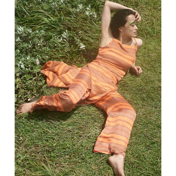 参考価格：24，200円発売時期：2022年04月コンディション：B（目立つ使用感なし）使用感が少ない、または気にならないアイテム全体的：色あせ参考商品名：【Sara mallika】MULTI BORDER PANTS参考品番：2022-...