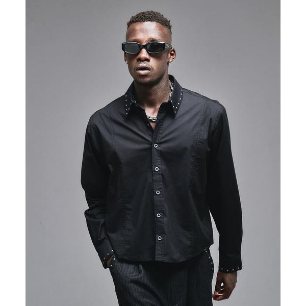 『セール実施中』参考価格：7，920円発売時期：2025年08月コンディション：B（目立つ使用感なし）使用感が少ない、または気にならないアイテム首周り・袖口：汚れ参考商品名：Studs Design Double-cuffs Shirt /...