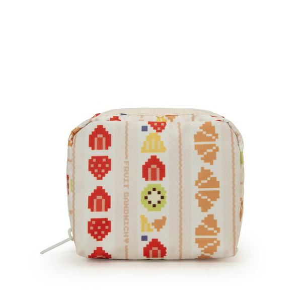 ZOZO問い合わせ番号:104212899ショップ:LeSportsac，レスポートサックブランド:LeSportsac，レスポートサック商品名:SQUARE COSMETIC フルーツサンドイッチカテゴリ:財布/小物>ポーチブランド...