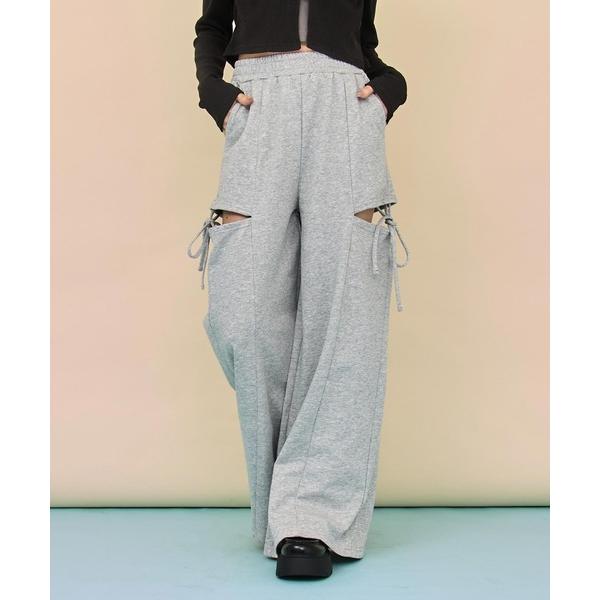 ZOZO問い合わせ番号:104213040ショップ:ANAP，アナップブランド:ANAP，アナップ商品名:サイドスリット × リボン スウェット パンツカテゴリ:パンツ>スウェットパンツブランド品番:152-6029素材:綿100%原...