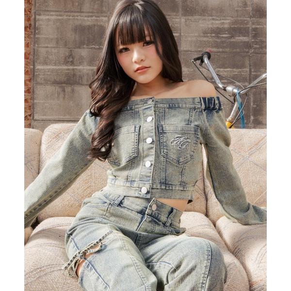 ZOZO問い合わせ番号:104213079ショップ:ANAP，アナップブランド:ANAP GiRL，アナップガール商品名:デニム オフショル トップス（別売りセットアップ）カテゴリ:トップス>シャツ/ブラウスブランド品番:913-78...