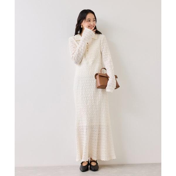 ZOZO問い合わせ番号:104213221ショップ:VIS，ビスブランド:VIS，ビス商品名:膨れジャガードカットソーワンピースカテゴリ:ワンピース/ドレス>ワンピースブランド品番:2026-A-BVE16050素材:（表地） 綿 5...