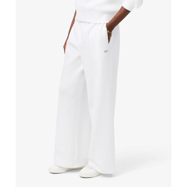 ZOZO問い合わせ番号:104213357ショップ:LACOSTE，ラコステブランド:LACOSTE，ラコステ商品名:ワイドレッグ スムーススウェットトラックパンツ / プリーツワイドパンツカテゴリ:パンツ>スウェットパンツブランド品...
