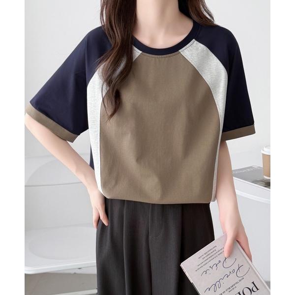 『タイムセール実施中』ZOZO問い合わせ番号:104213489ショップ:ABITOKYO，アビトーキョーブランド:ABITOKYO，アビトーキョー商品名:バイカラー半袖プルオーバーカテゴリ:トップス>Tシャツ/カットソーブランド品番...