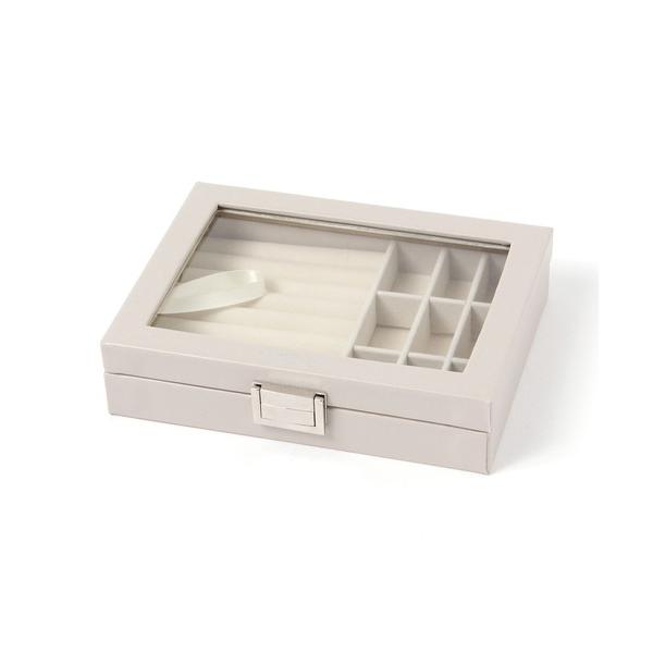 ZOZO問い合わせ番号:104213684ショップ:LAKOLE，ラコレブランド:LAKOLE，ラコレ商品名:PUジュエリーBOX / 642100カテゴリ:インテリア>収納グッズブランド品番:642100素材:本体:合成皮革 ガラス...