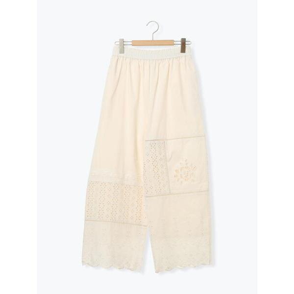 ZOZO問い合わせ番号:104213772ショップ:Samansa Mos2，サマンサ モスモスブランド:Samansa Mos2，サマンサ モスモス商品名:レースパッチワークパンツカテゴリ:パンツ>その他パンツブランド品番:2401...