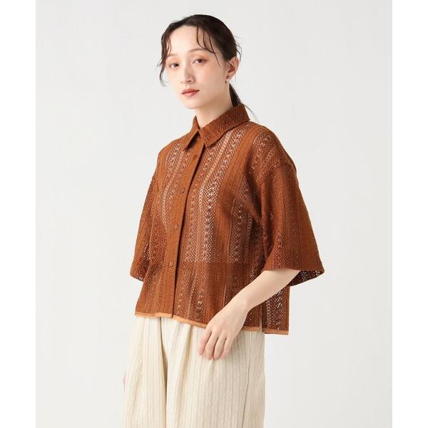 ZOZO問い合わせ番号:104213814ショップ:BEAMS HEART，ビームスハートブランド:BEAMS HEART，ビームスハート商品名:レース クロップド シャツカテゴリ:トップス>シャツ/ブラウスブランド品番:43-01-...