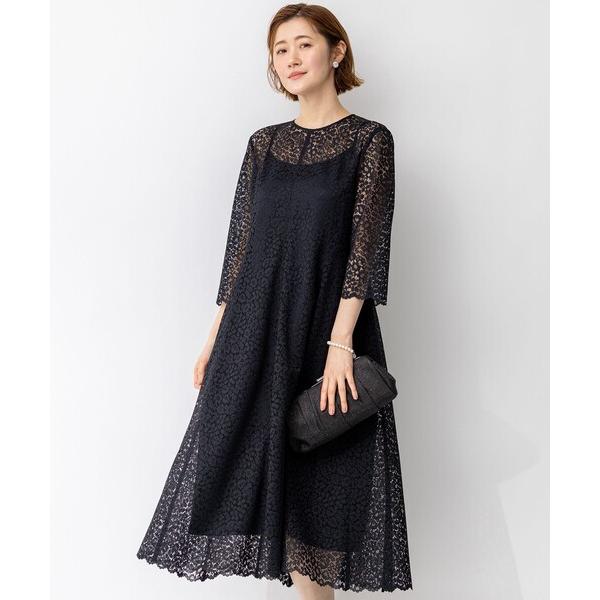 ZOZO問い合わせ番号:104213943ショップ:23区，ニジュウサンクブランド:23区 S，ニジュウサンクチイサイサイズ，23区，ニジュウサンク商品名:【APPLAUDIR】ニュアンスフラワーレース ドレスカテゴリ:ワンピース/ドレス&...