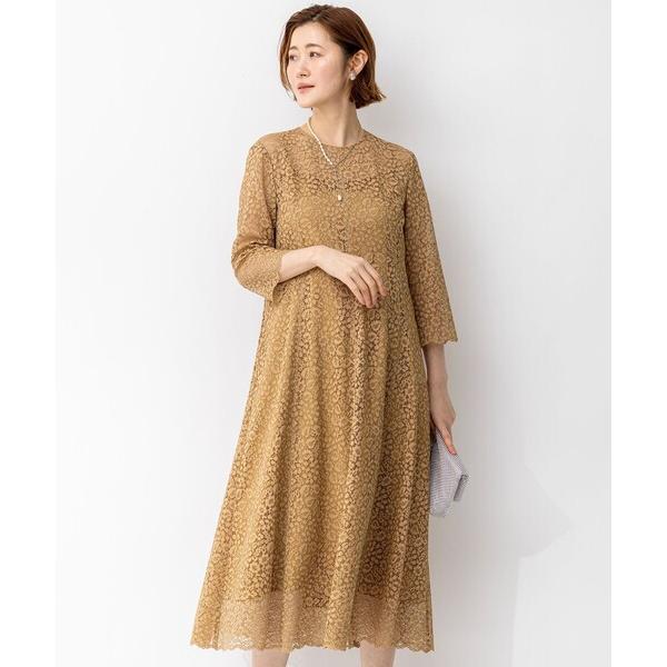 ZOZO問い合わせ番号:104213946ショップ:23区，ニジュウサンクブランド:23区，ニジュウサンク商品名:【APPLAUDIR】ニュアンスフラワーレース ドレスカテゴリ:ワンピース/ドレス>ドレスブランド品番:OPAPLM07...