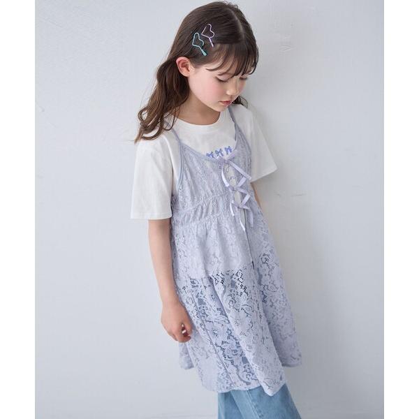 ZOZO問い合わせ番号:104213958ショップ:ANY，エニィブランド:ANY，エニィ商品名:【2点セット】Tシャツ×レース キャミソールチュニックカテゴリ:ワンピース/ドレス>ドレスブランド品番:OPFSLS0327素材:ブラッ...