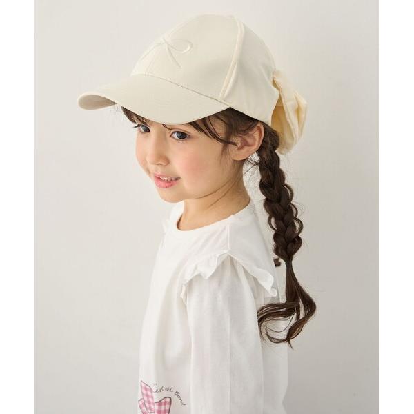 ZOZO問い合わせ番号:104214103ショップ:ANY，エニィブランド:ANY，エニィ商品名:【日よけ付き】2WAYリボン刺繍キャップカテゴリ:帽子>キャップブランド品番:HTZ3LM0301素材:エクリュ/サックスブルー/ブラッ...