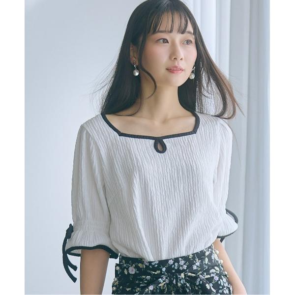『タイムセール実施中』ZOZO問い合わせ番号:104214323ショップ:SMILE LAND，スマイルランドブランド:marun，マルン，SMILE LAND，スマイルランド商品名:＜大きいサイズ＞袖リボンカットソー marunカテゴリ:...
