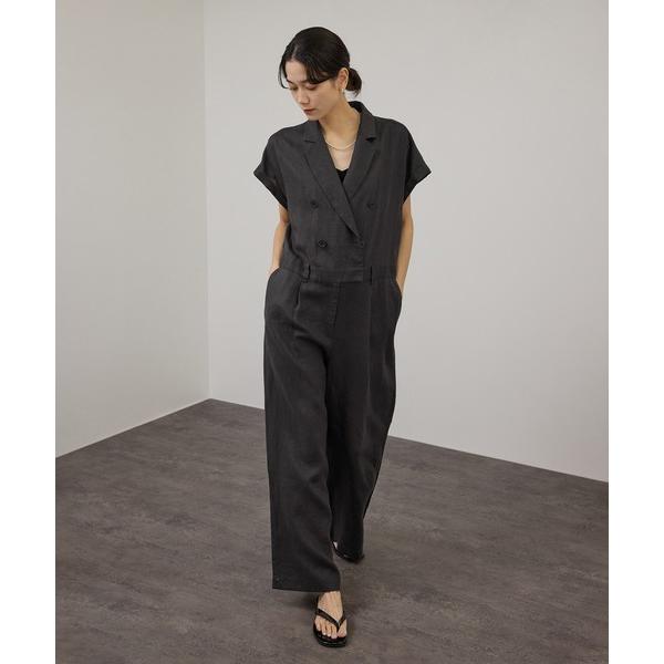 ZOZO問い合わせ番号:104215172ショップ:ADAM ET ROPE'，アダムエロペブランド:SALON adam et rope'，サロン アダム エ ロペ商品名:【WEB限定】ヨーロピアンリネンテーラードオールインワンカテゴリ:...