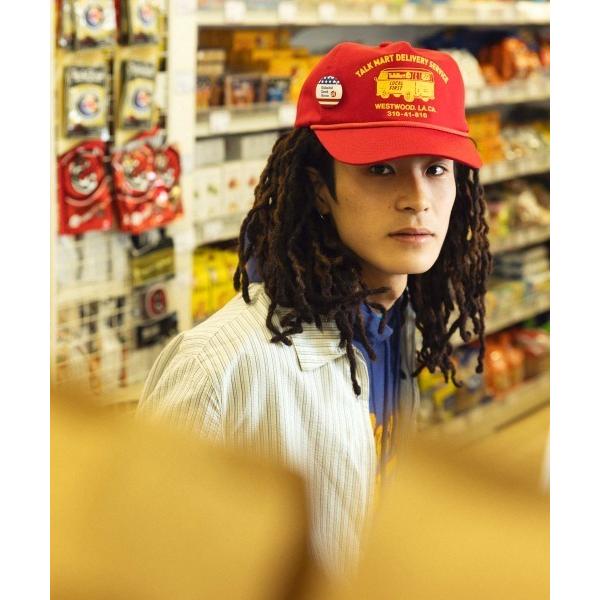 ZOZO問い合わせ番号:104215205ショップ:OVERRIDE，オーバーライドブランド:TalkMart，トークマート，OVERRIDE，オーバーライド商品名:TalkMart   TC-TWILL TRUCKER CAP_RD/BK...