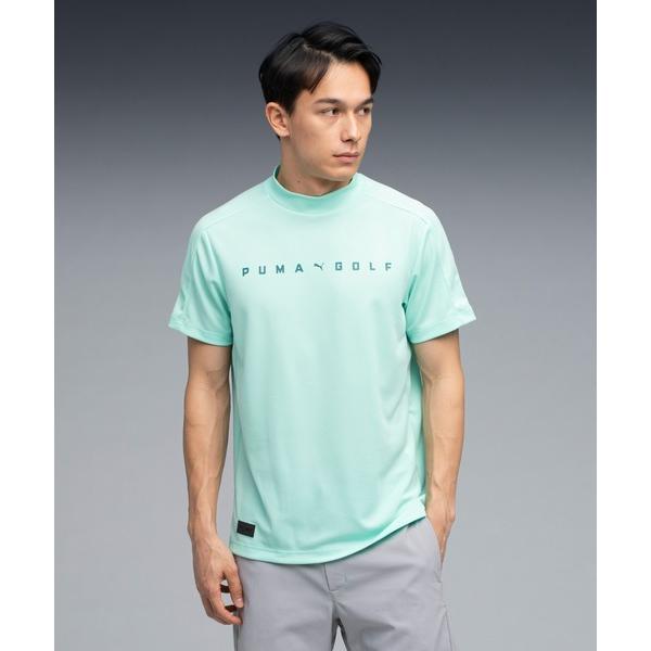 『タイムセール実施中』ZOZO問い合わせ番号:104215259ショップ:PUMA STORE ZOZO，プーマストアゾゾブランド:PUMA，プーマ商品名:PUMA プーマ メンズ ゴルフ PB ロゴ モックネック 半袖 シャツカテゴリ:ト...