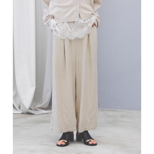 ZOZO問い合わせ番号:104215459ショップ:GLOBAL WORK，グローバルワークブランド:GLOBAL WORK，グローバルワーク商品名:フレンチリネンワイドパンツ/600996カテゴリ:パンツ>その他パンツブランド品番:...
