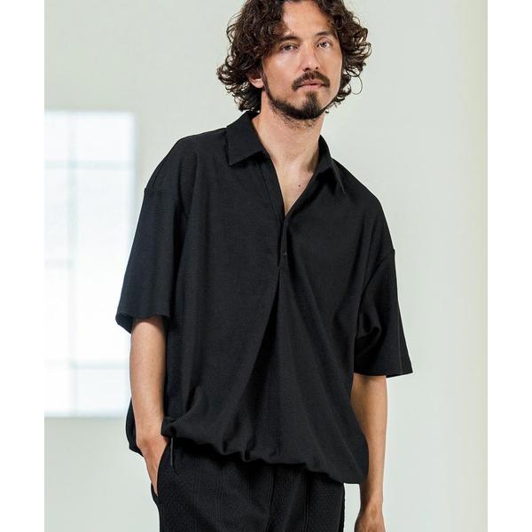 ZOZO問い合わせ番号:104216720ショップ:CMB by CAMBIO，シーエムビー バイ カンビオブランド:Magine，マージン商品名:mhs2546- Poly Knit Skipper Neck Relax Fit Polo...