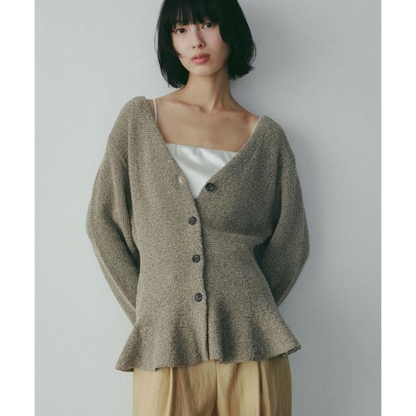 ZOZO問い合わせ番号:104216791ショップ:A part by，アパートバイブランド:A part by，アパートバイ商品名:ブークレペプラムニットカーディガンカテゴリ:トップス>カーディガン/ボレロブランド品番:644835...