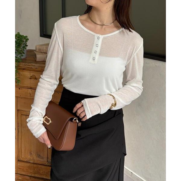 ZOZO問い合わせ番号:104217435ショップ:Thevon.，ゼヴォンブランド:Thevon，ゼボン商品名:シアーリブヘンリーネックプルオーバーカテゴリ:トップス>Tシャツ/カットソーブランド品番:PGD1061206C0001...