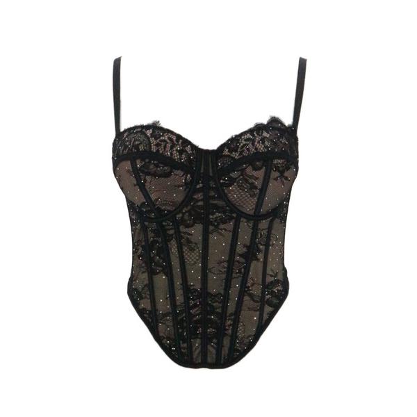 ZOZO問い合わせ番号:104217738ショップ:WANT SLIP，ウォント スリップブランド:ALLuRing ChaRm，アリュリングチャーム，WANT SLIP，ウォント スリップ商品名:Rhinestone Lace Camis...