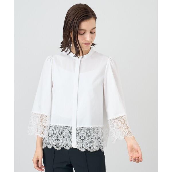 『タイムセール実施中』参考価格：39，600円発売時期：2024年09月コンディション：A（使用感なし）数回使用した程度で使用感が感じられないアイテム参考商品名：コットンツイルレースミックス ブラウス参考品番：10242713480【商品に...