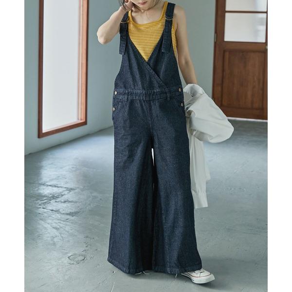 参考価格：6，600円発売時期：2022年04月コンディション：C（やや使用感あり）使用感があり、やや気になる傷や汚れがあるアイテム全体的：毛玉参考商品名：[M-4L]カシュクールデザインデニムサロペット参考品番：ft0370004127【...