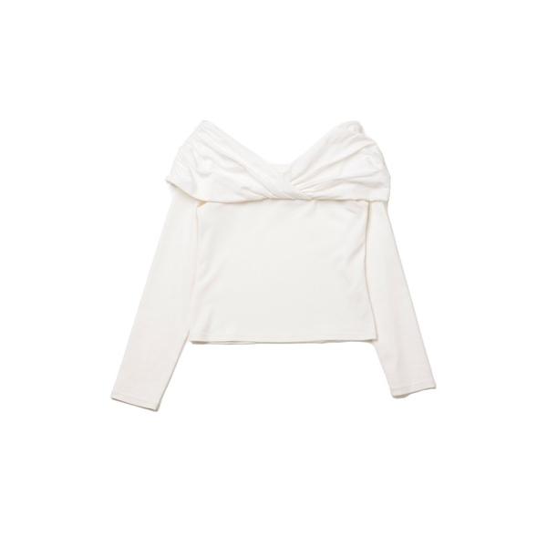 『セール実施中』参考価格：11，000円発売時期：2024年04月コンディション：S（新品同様）タグ付きの未使用、または新品同様のアイテム付属品：タグ参考商品名：2Way Shoulder Ruched Top参考品番：1231302035...