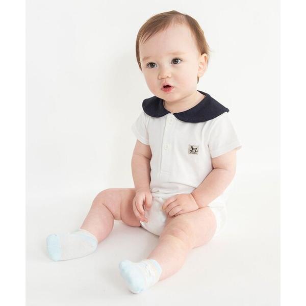 ※このアイテムは返品・交換対象外商品です。ZOZO問い合わせ番号:104253870ショップ:branshes，ブランシェスブランド:branshes，ブランシェス商品名:丸襟半袖カバーオールカテゴリ:ママ＆ベビー>ロンパースブランド...