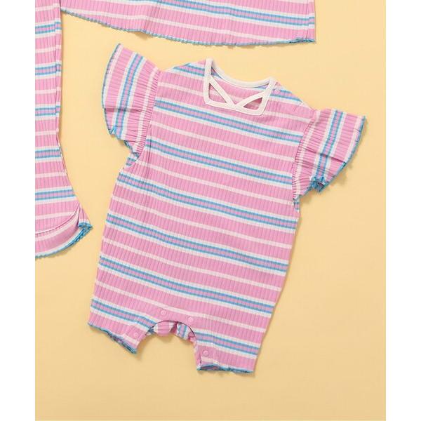 ※このアイテムは返品・交換対象外商品です。ZOZO問い合わせ番号:104254281ショップ:F.O.Online Store，エフオーオンラインストアブランド:BREEZE，ブリーズ商品名:【リンク】メロウリブフリルロンパスカテゴリ:ママ...