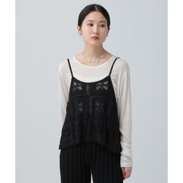 ZOZO問い合わせ番号:104254392ショップ:LEPSIM，レプシィムブランド:LEPSIM，レプシィム商品名:クロシェキャミ　639444カテゴリ:トップス>キャミソールブランド品番:639444素材:本体：ポリエステル100...